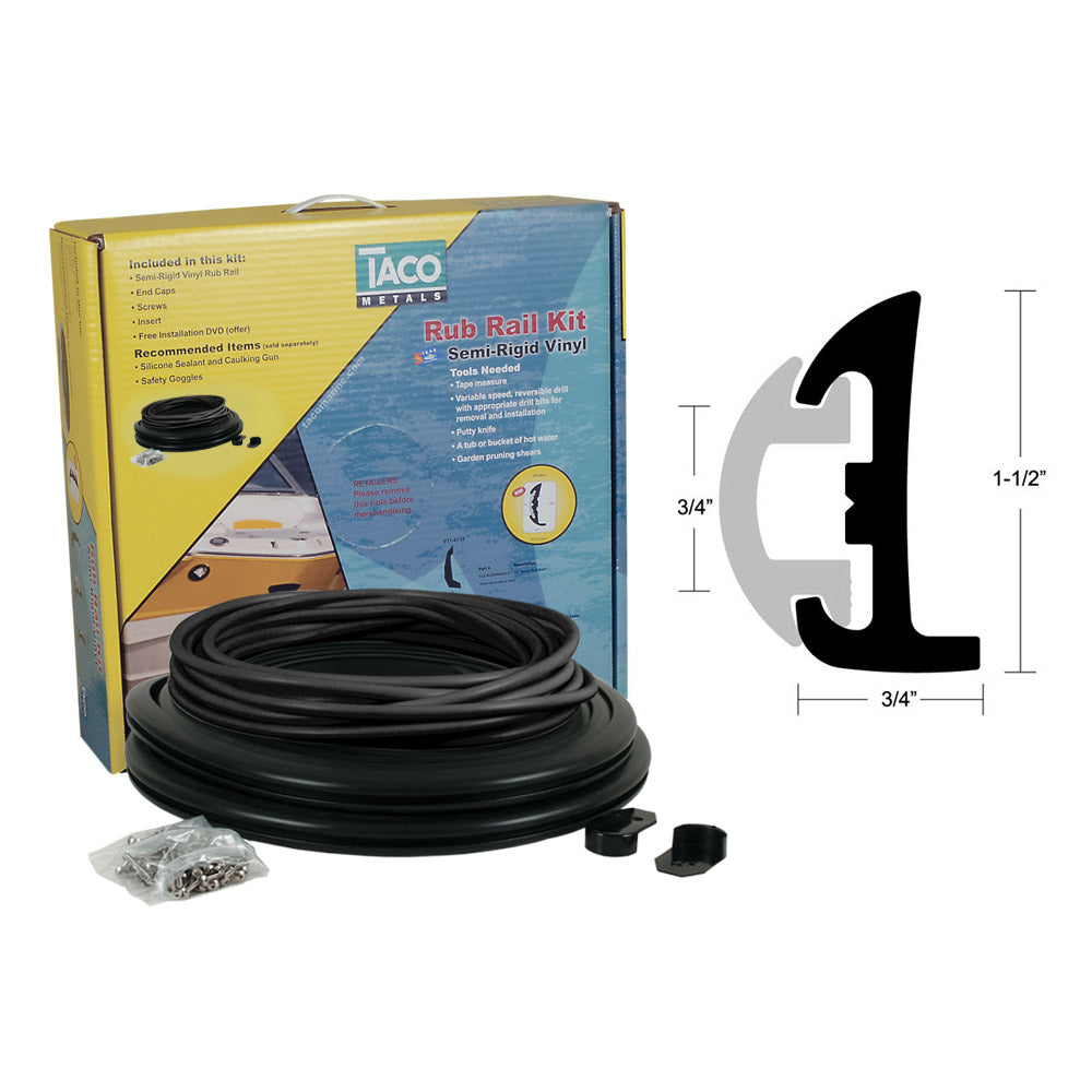 1-1/2" Semi-Rigid Vinyl Rub Rail Kits