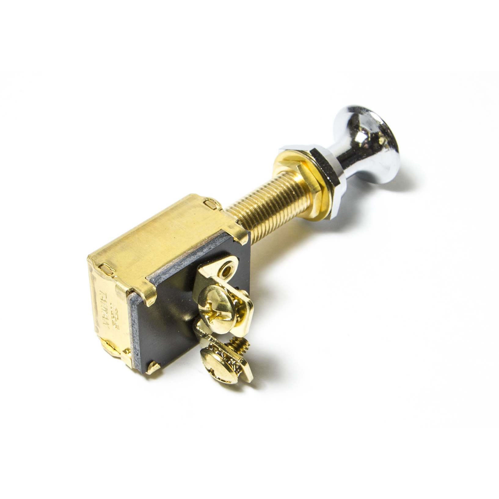 Brass Push Pull Switch 2 Position, MP39530 by Sierra