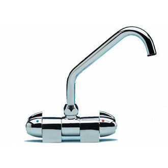 Compact Hot/Cold Mixer Galley Faucet, TB4112 by Whale Water Systems, LLC