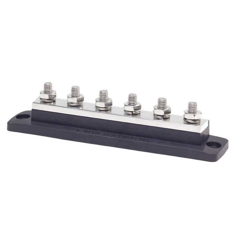 Blue Sea Systems, Bus Bar, 6 x 5/16, 18 Stud Terminal, 2126