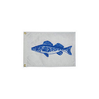 Fishermans Catch, Boat Flag 12" X 18", Walleye Flag