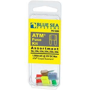 ATM Fuse Kit - 5-Piece, 5286 by Blue Sea Systems