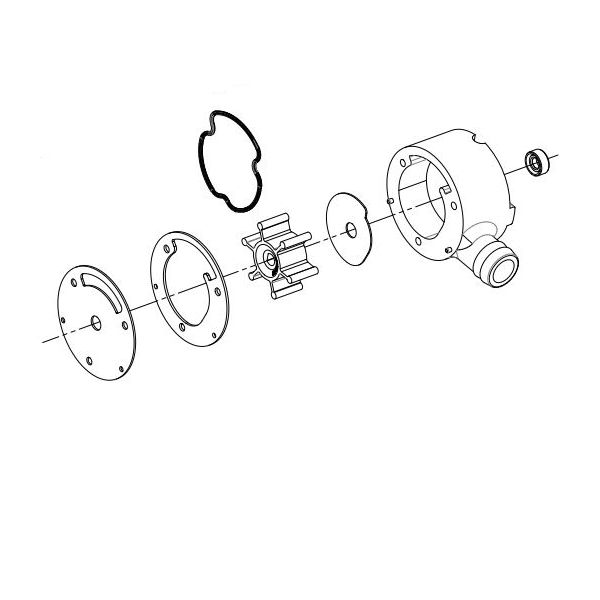Shurflo, Macerator Impeller Housing Kit for 3200 Series Macerator Pumps ...