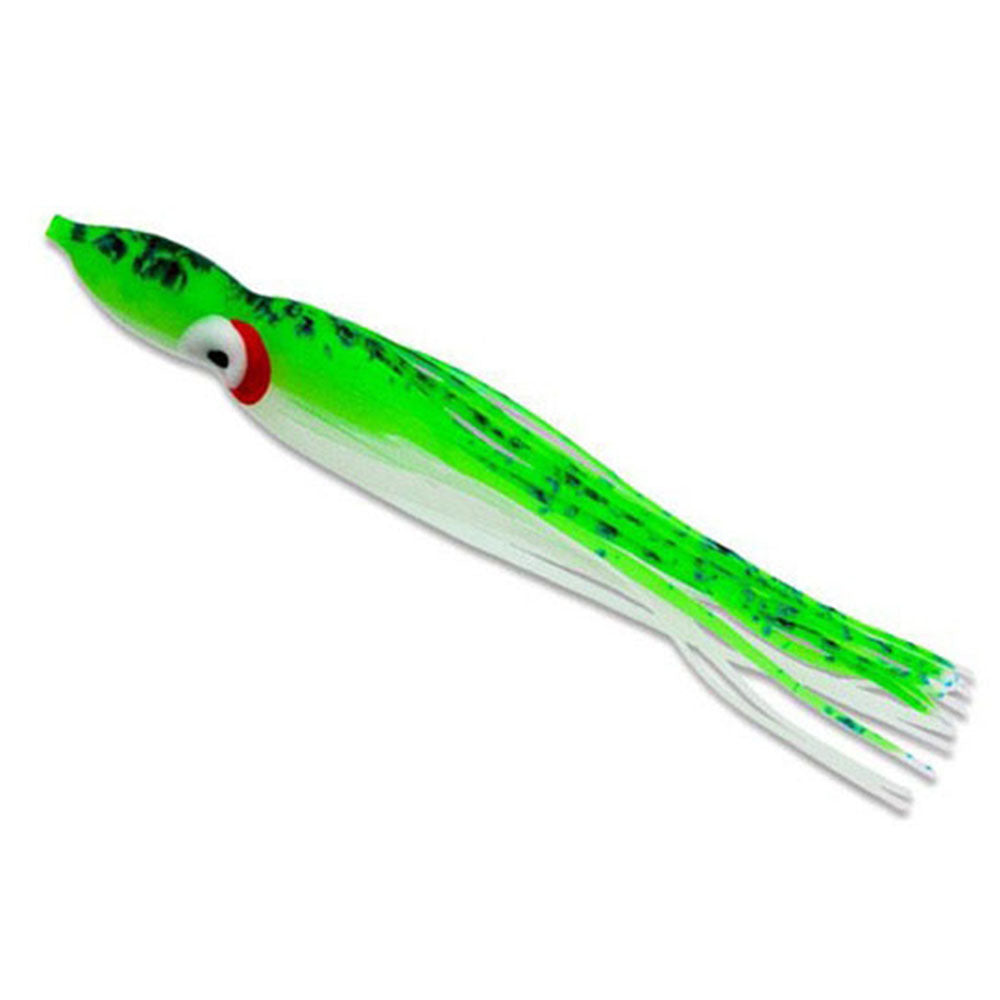 Gibbs Delta 4-1/2" Squid 5pk - Green Scale Glow, 6804