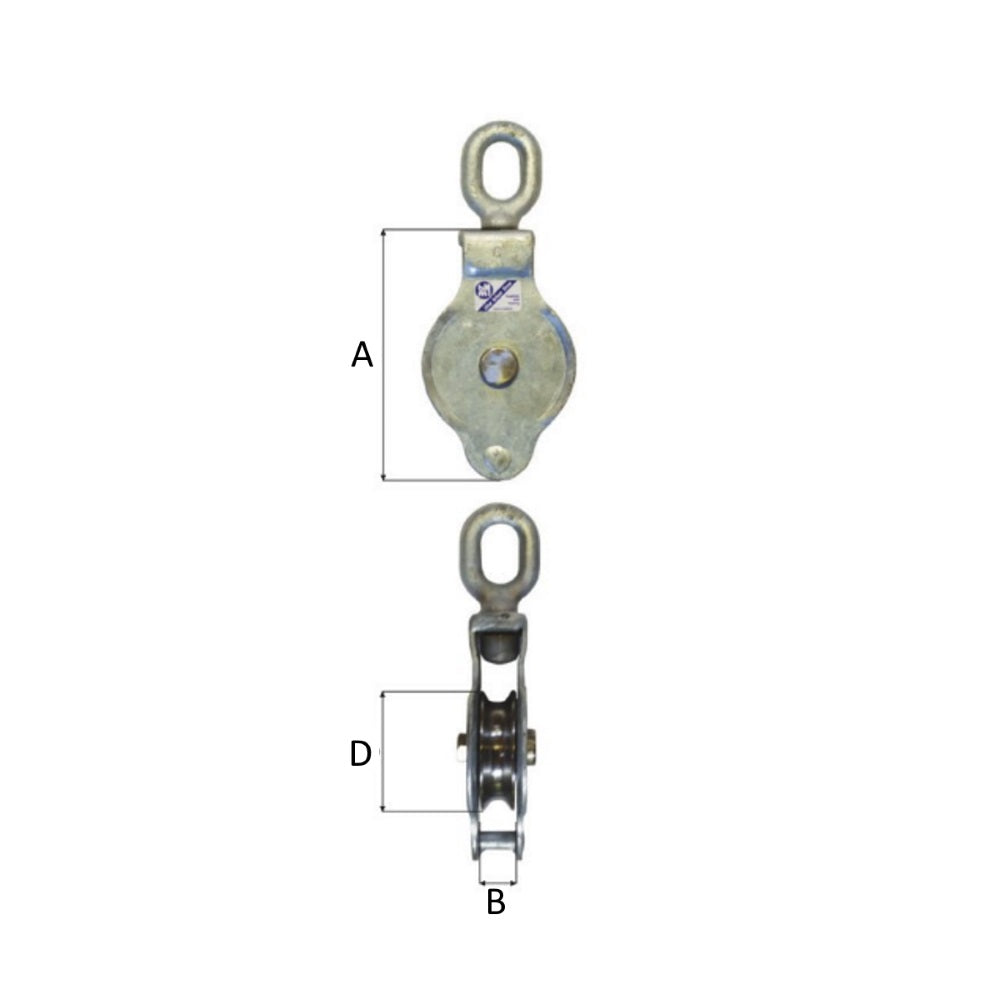 Euro Product Galvanized BMM Single Block, KT3-1EG by Euro Products, Inc.