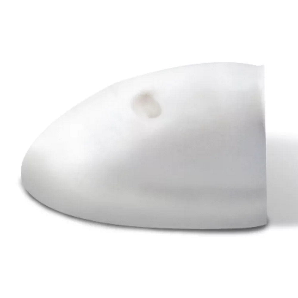 End Cap for Radial 30 Rub Rail, White PVC, T130-500-010-W