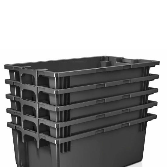 Stack & Nest Container, 70 Liter, IPL01-60258-GRAY. by Daco Corp
