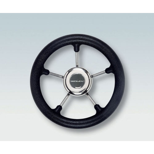 Uflex 5 Spoke 11" Non Magnetic Stainless Steering Wheel, 3/4" Taper, V28B