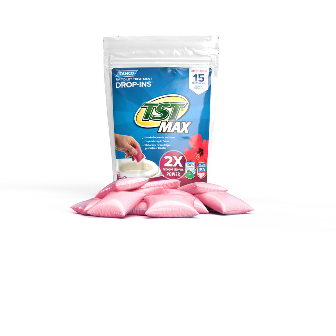 Shop for Camco TST Max RV Toilet Treatment Drop Ins, Hibiscus Breeze ...