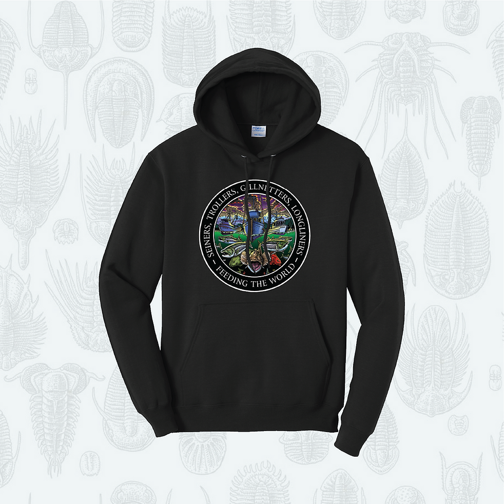 Ray Troll Feeding the World – Hoodie
